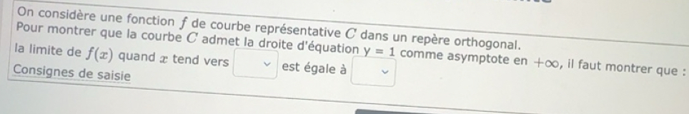 Résolu :On considère une fonction f de courbe représentative C dans un ...