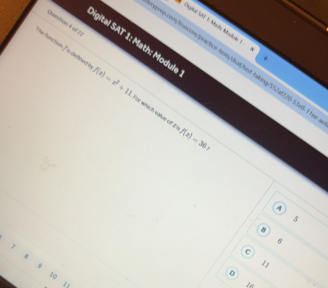 Solved: of 2. igital SAT 1: Math: Module 1 vigital SAT 1: Math: Module ...