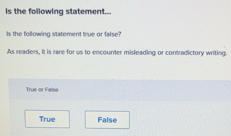 Solved: Is the following statement... ls the following statement true ...