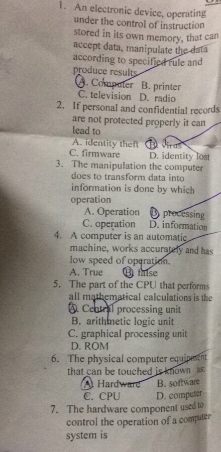 Solved: An electronic device, operating under the control of ...