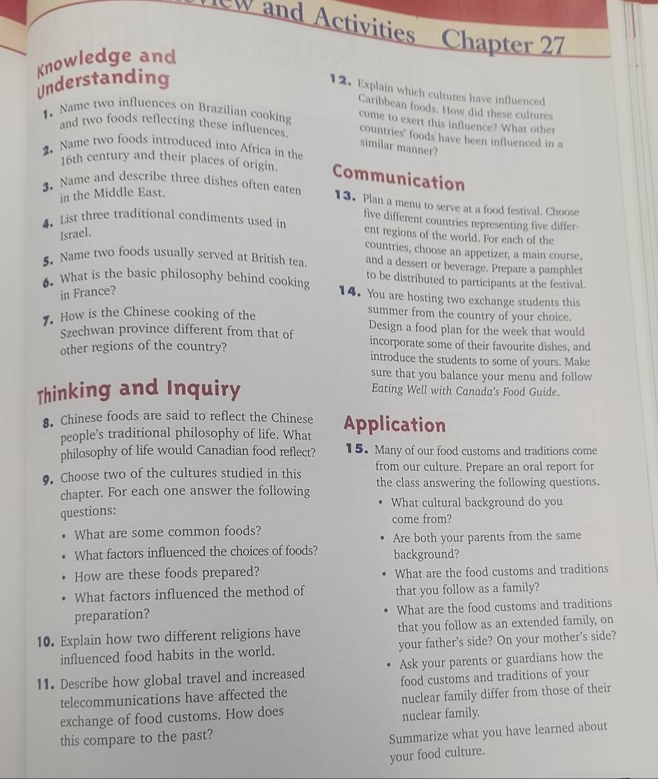 Gelöst:and Activities Chapter 27 Knowledge and Understanding 12 ...