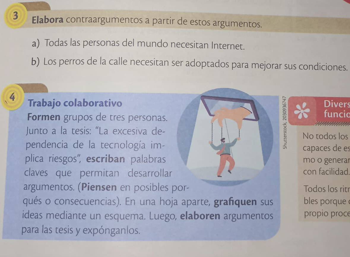 Resuelto:Elabora contraargumentos a partir de estos argumentos. a ...
