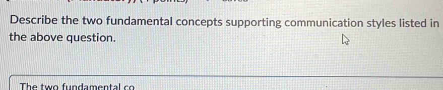 Solved: Describe the two fundamental concepts supporting communication ...