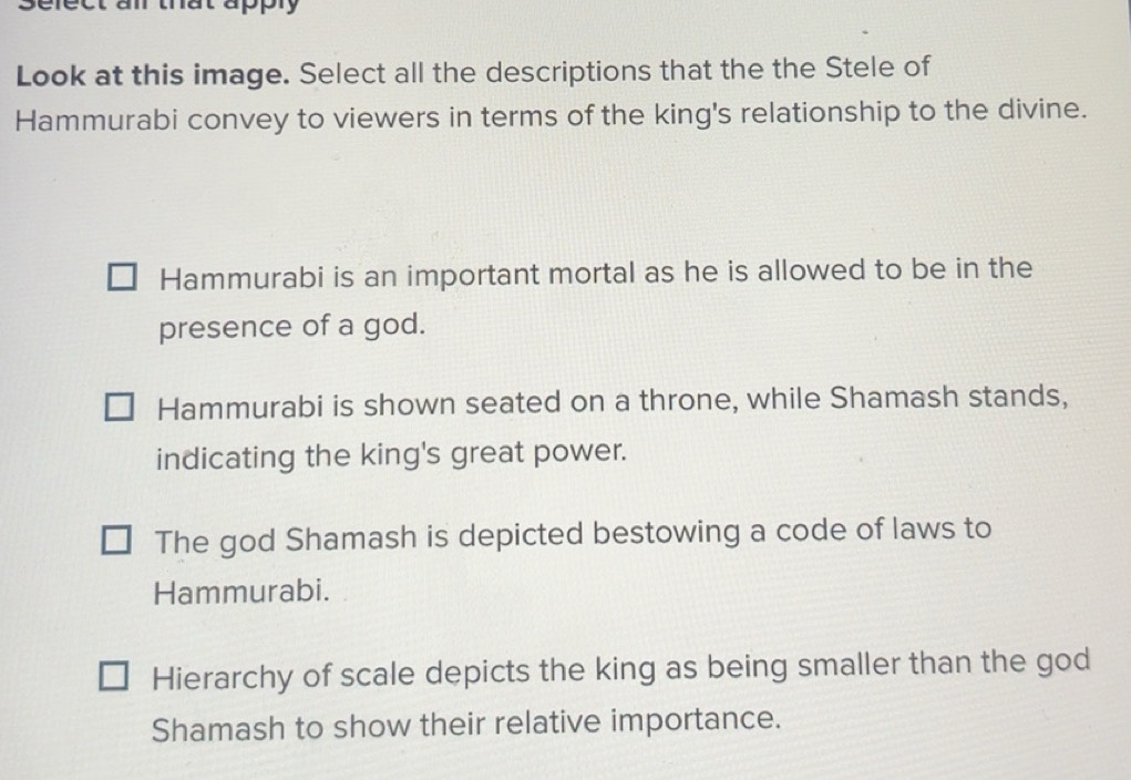 Solved: select ai that apply Look at this image. Select all the ...