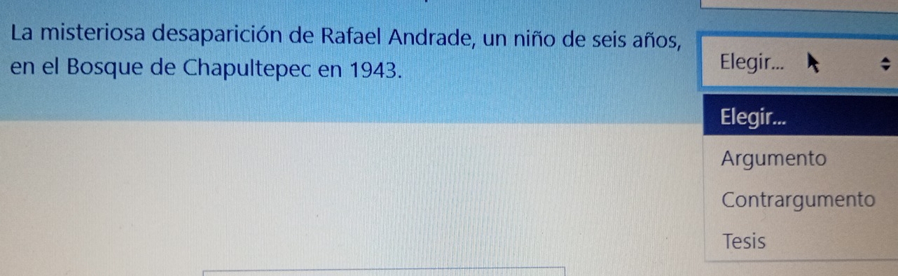 Resuelto:La misteriosa desaparición de Rafael Andrade, un niño de seis ...