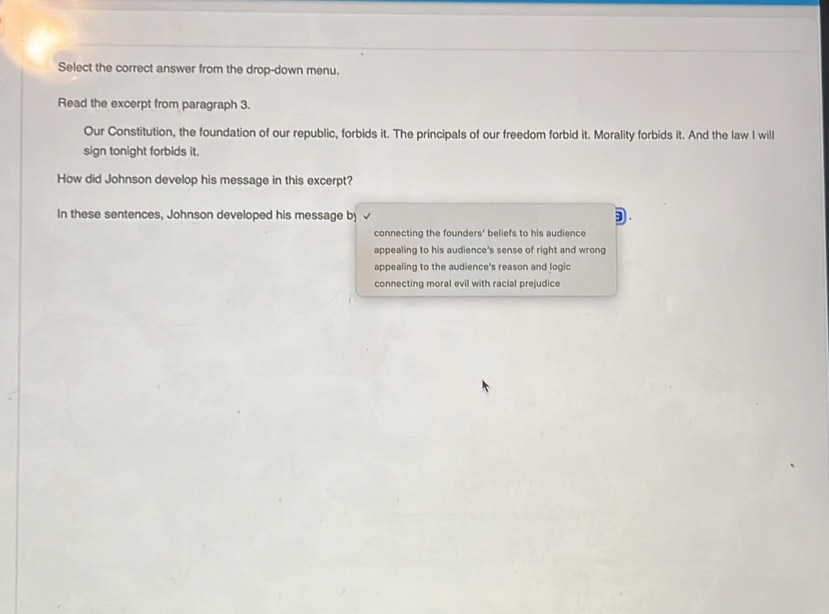 Solved Select The Correct Answer From The Drop Down Menu Read The