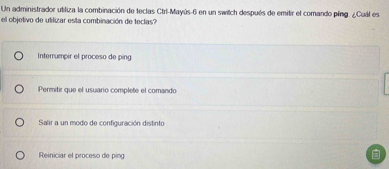 Resuelto:Un administrador utiliza la combinación de teclas Ctrl-Mayús ...