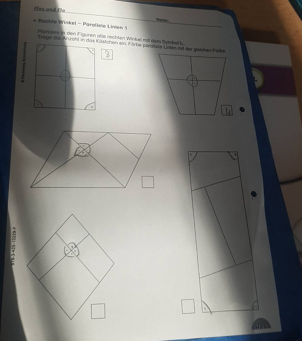 Gelöst:Flex und Flo Name: Rechte Winkel - Parallele Linien 1 Markiere ...