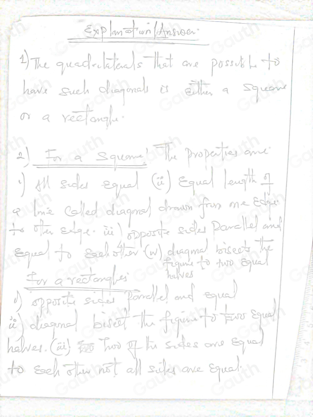 Solved: Zack is using the two segments shown as diagonals of ...