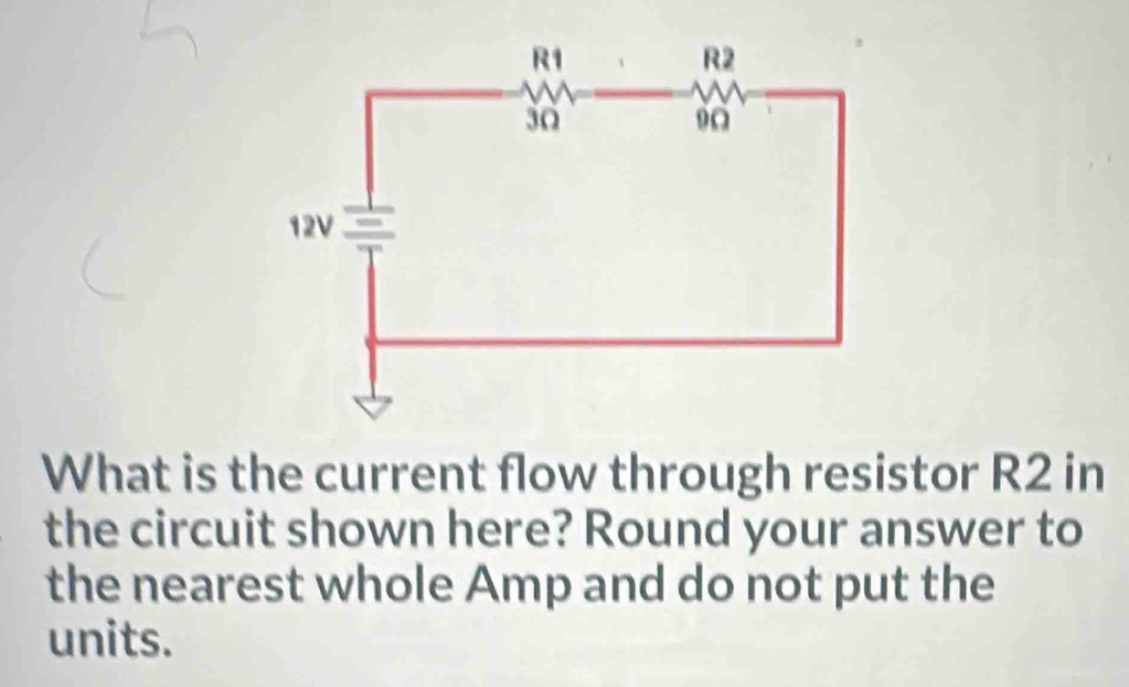 Solved: What is the current flow through resistor R2 in the circuit ...