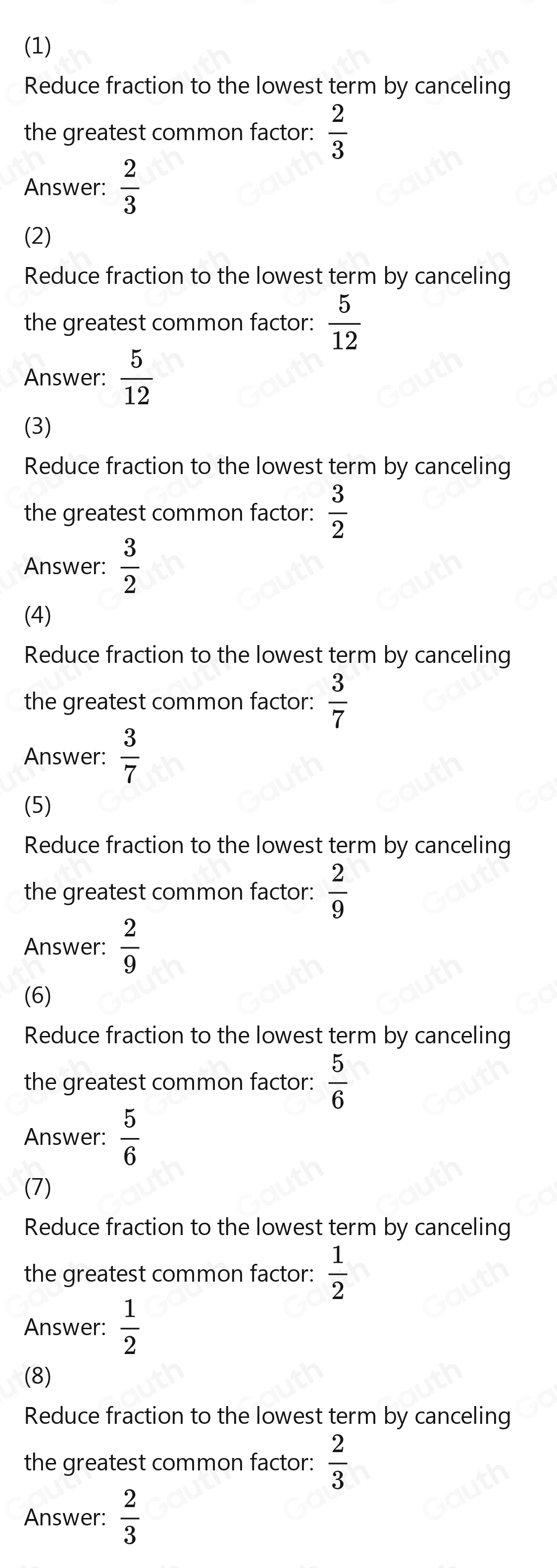 Solved: ACTVDAD 7: Simplifica las siguientes fracciones hasta Ilegar a ...