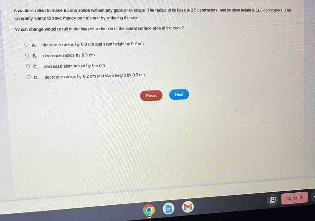 Solved: A waffle is rolled to make a cone shape without any gaps or ...
