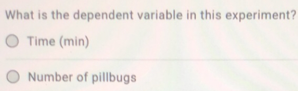 Solved: What is the dependent variable in this experiment? Time (min ...