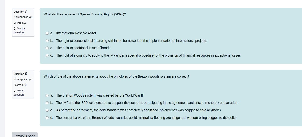 Gelöst:What do they represent? Special Drawing Rights (SDRs)? No ...