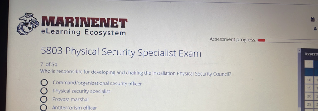 Solved: MARINENET eLearning Ecosystem Assessment progress: 5803 ...