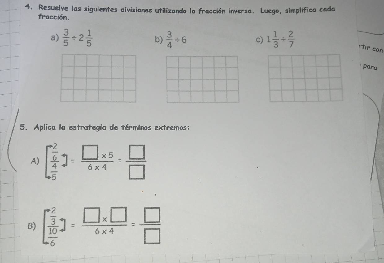 Resuelto:Resuelve las siguientes divisiones utilizando la fracción ...