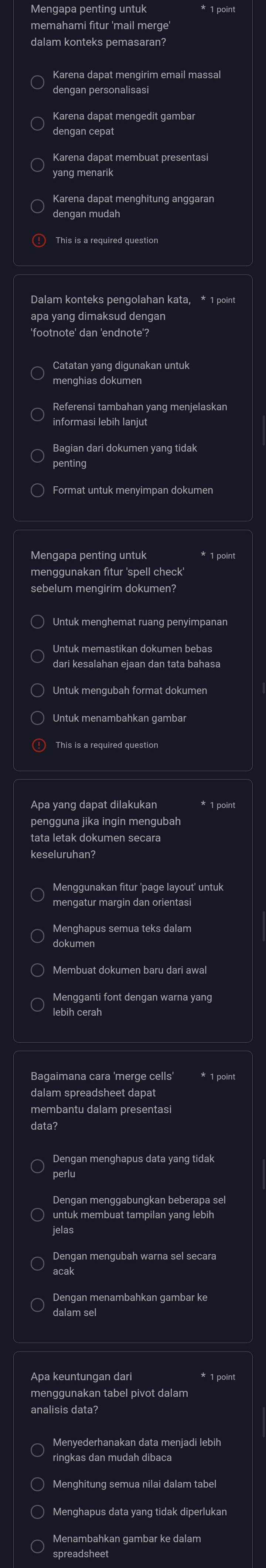 Telah dijawab:Mengapa penting untuk * 1 point memahami fitur 'mail ...