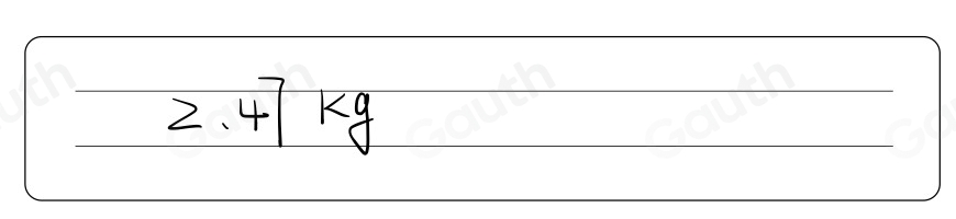 Solved: Andrew measured the masses of different rock samples. He found ...