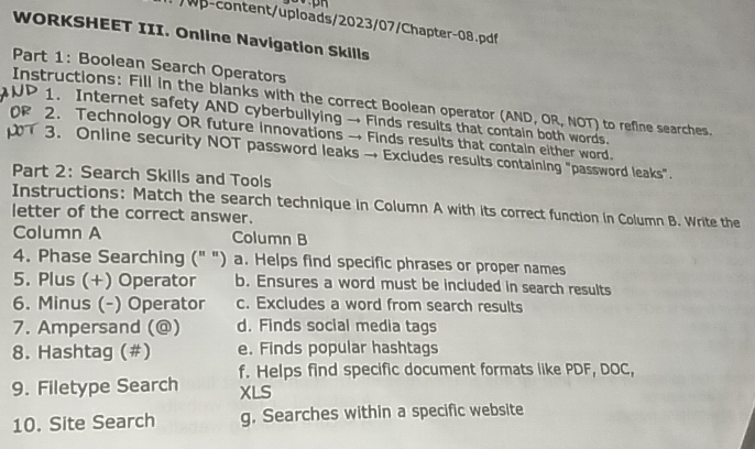 Solved: wp-content/uploads/2023/07/Chapter-08.pdf WORKSHEET III. Online ...