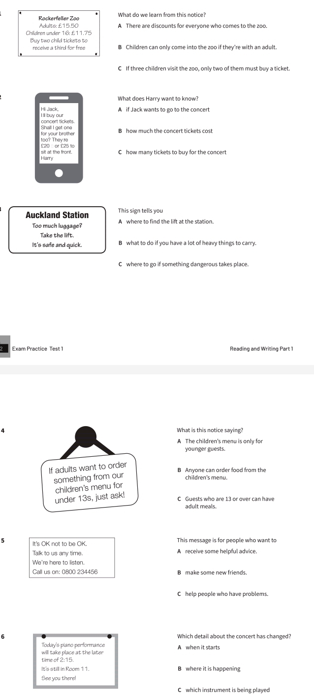 Giải quyết:Rockerfeller Zoo What do we learn from this notice? Adults ...