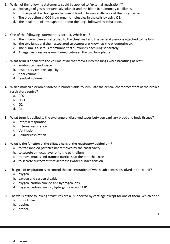 Solved: Which of the following statements could be applied to “external ...