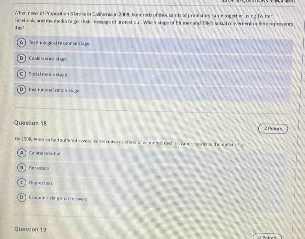 Solved: When news of Proposition 8 broke in California in 2008, hundreds of thousands of ...