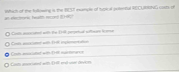 Solved: Which of the following is the BEST example of typical potential ...