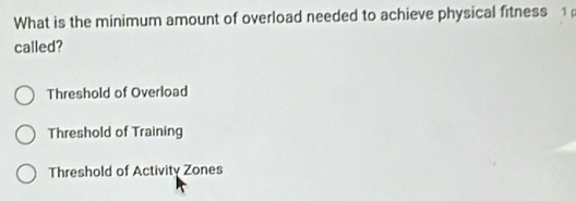 Solved: What is the minimum amount of overload needed to achieve ...
