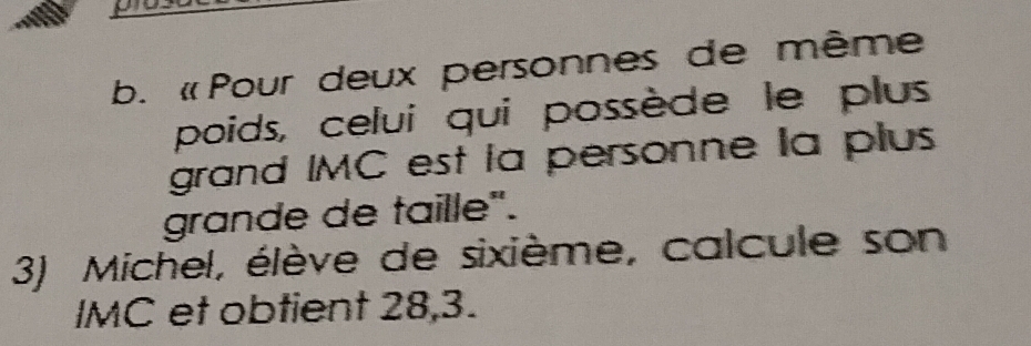 Résolu :«Pour deux personnes de mème poids, celui qui possède le plus ...