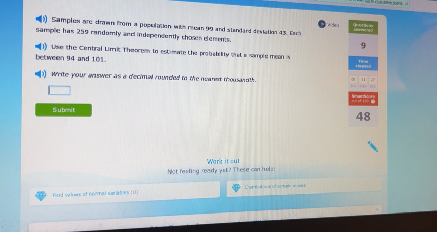 Solved: is your came board X Video Questions Samples are drawn from a ...