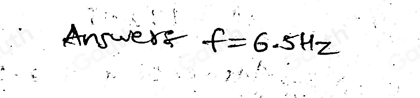 Solved: A wave has a wavelength of 10 m and a speed of 65 m/s. What is ...