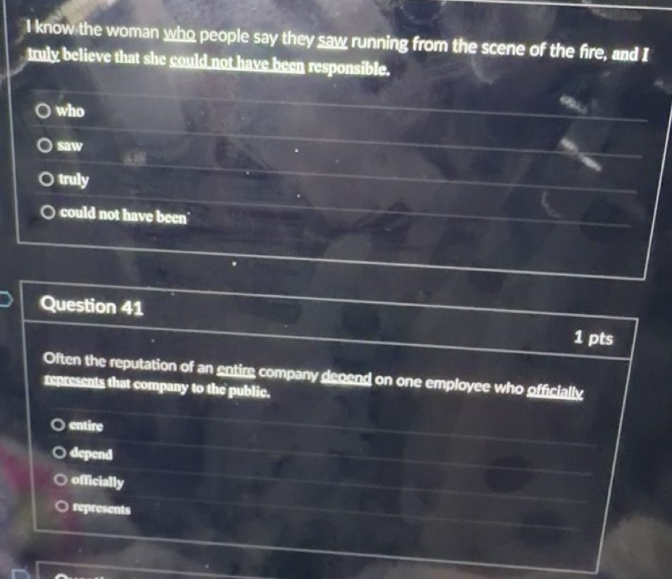 Résolu :know the woman who people say they saw running from the scene ...