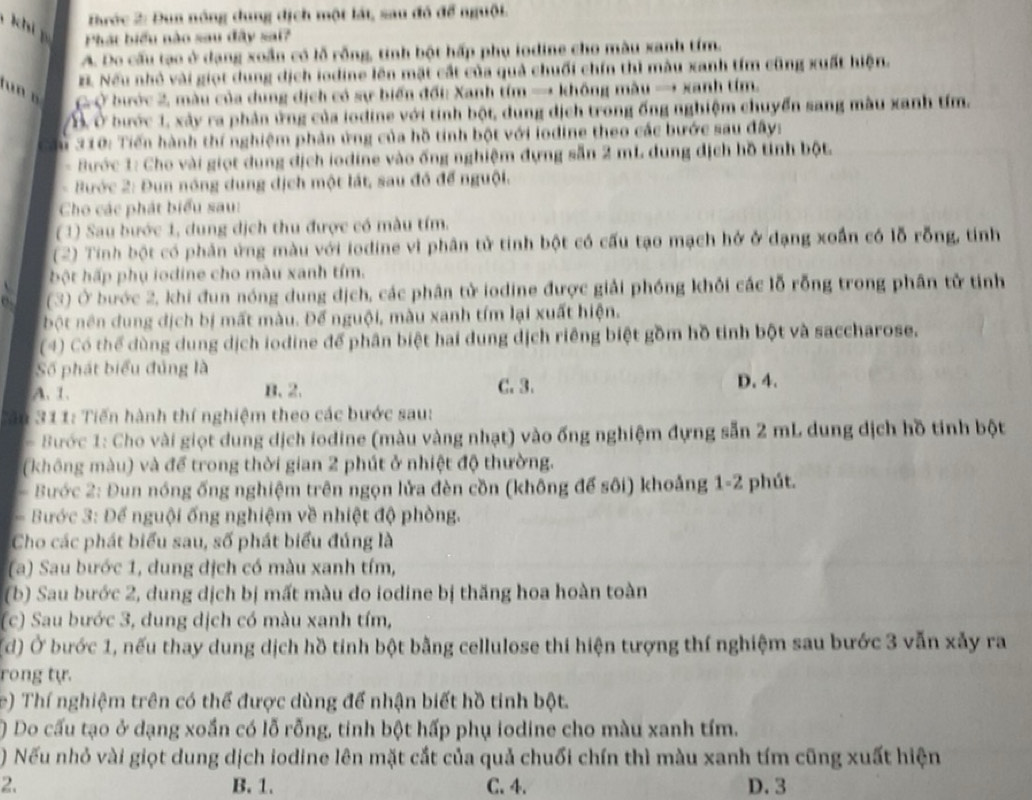 Giải quyết:Thrớc 2: Đun nóng dung dịch một lát, sau đô để nguội Phát ...
