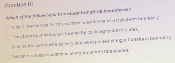 Solved: Practice It! Which of the following is true about transform ...