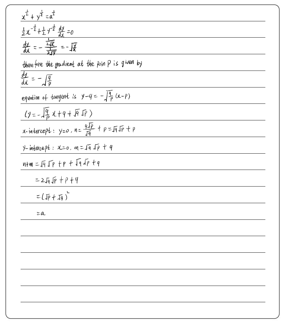 Solved: [Maximum mark: 8] The point P, with coordinates (p,q) , lies on ...
