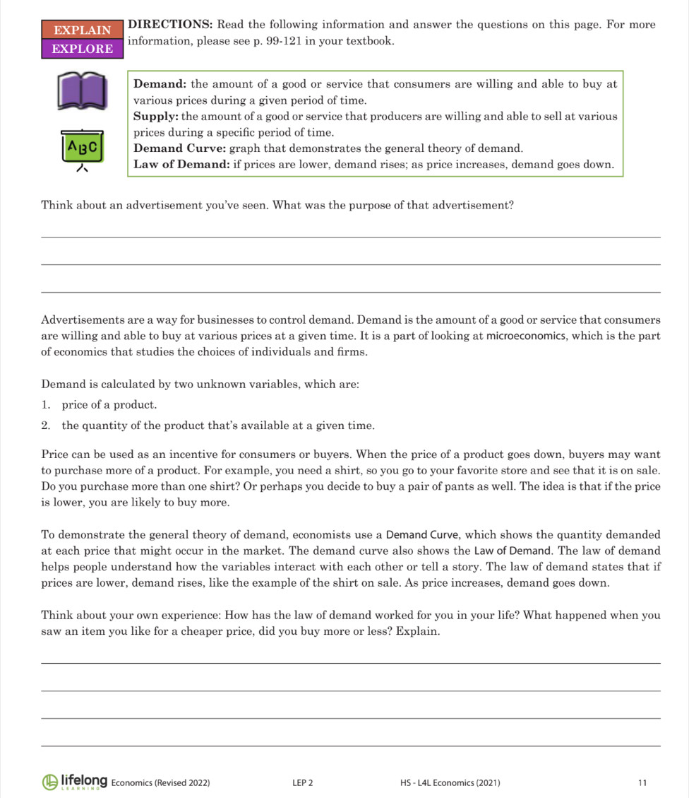 Resuelto:EXPLAIN DIRECTIONS: Read the following information and answer ...