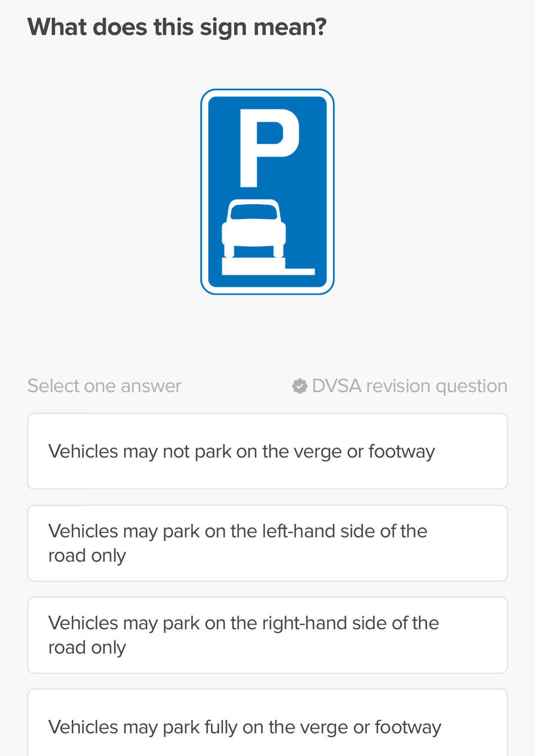 Gelöst:What does this sign mean? Select one answer DVSA revision ...