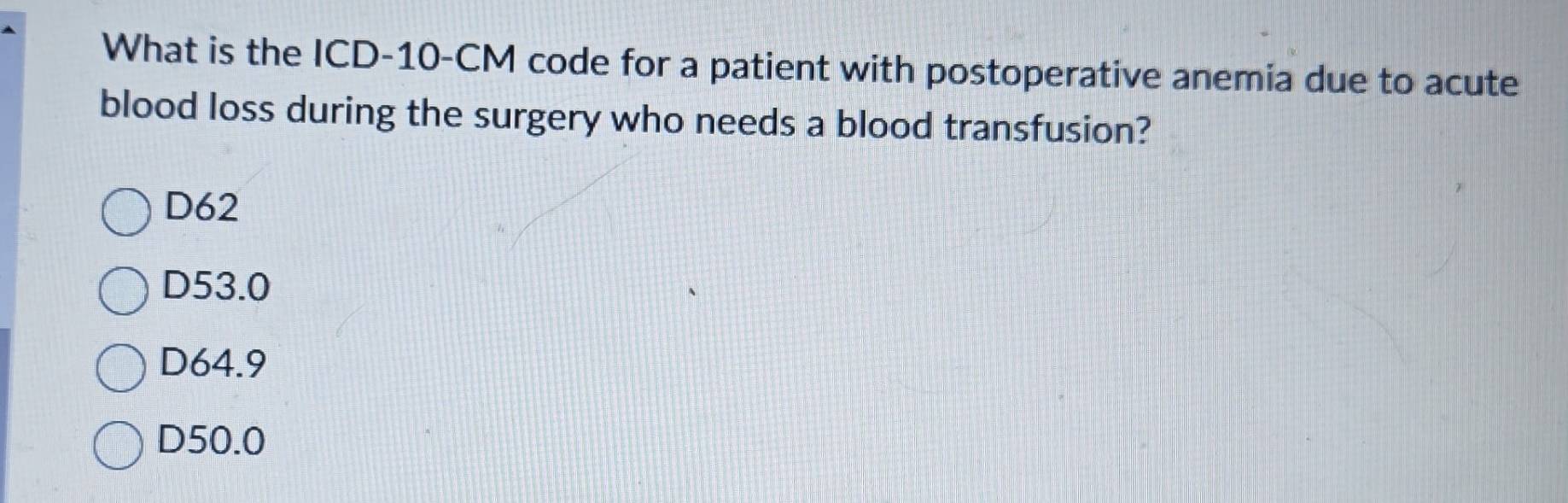 Solved: What is the ICD- 10-CM code for a patient with postoperative ...