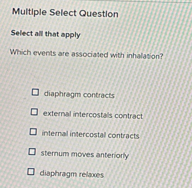 Solved: Multiple Select Question Select all that apply Which events are associated with ...