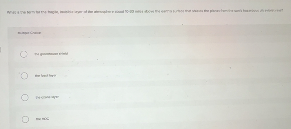 Solved: What is the term for the fragile, invisible layer of the ...