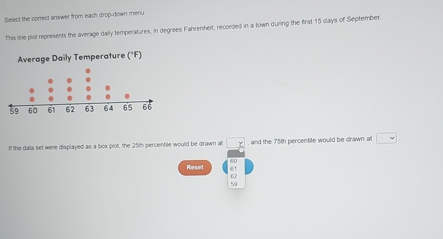 Solved: Select the correct answer from each drop-down menu. This line ...