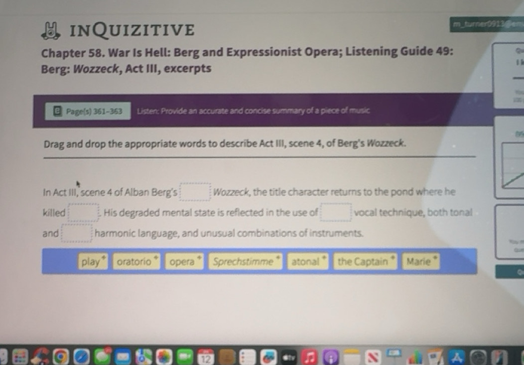 Solved: inQuizitive m_turner0013@en Chapter 58. War Is Hell: Berg and ...