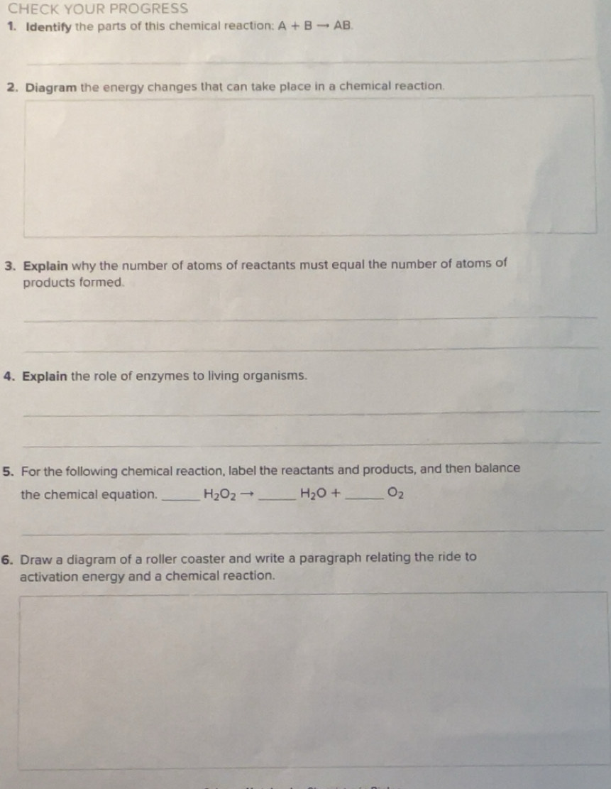 Solved: CHECK YOUR PROGRESS 1. Identify the parts of this chemical ...