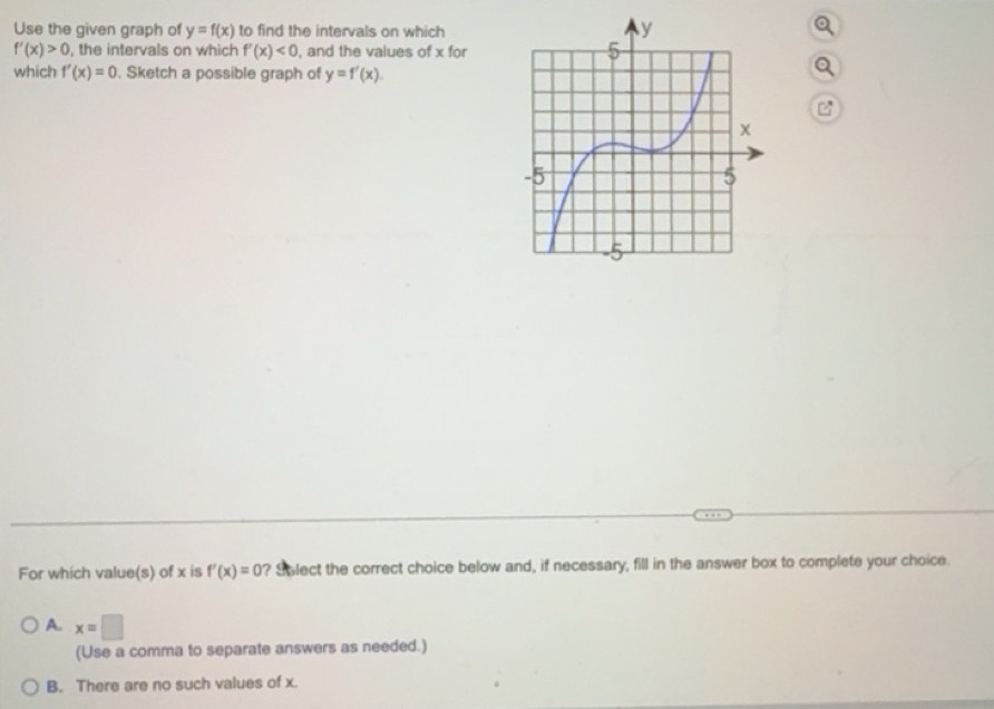 Solved: Use the given graph of y=f(x) to find the intervals on which f ...