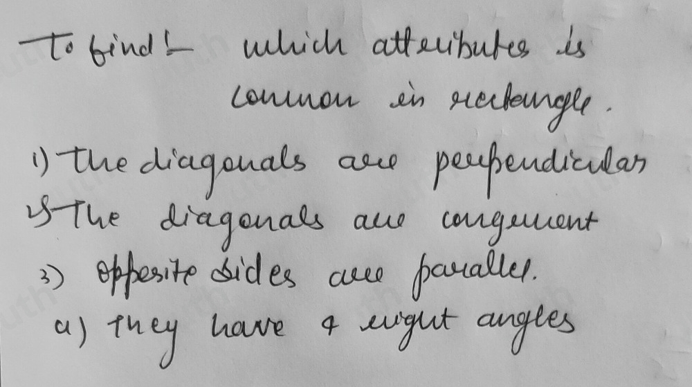 Solved: What attributes do all rectangles have in common? (Select all ...