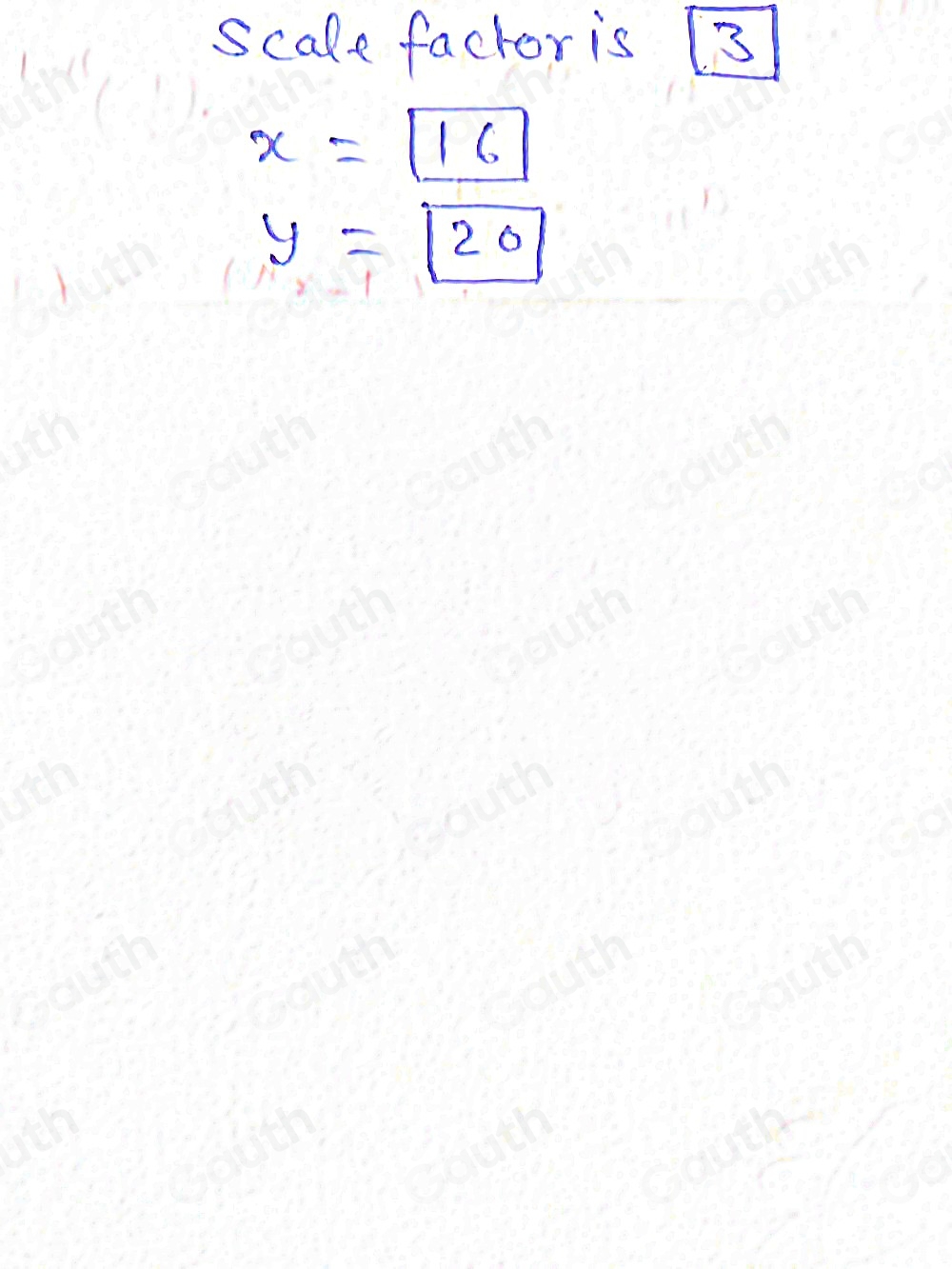 Solved: The figure describes a dilation with center O and image in bold ...