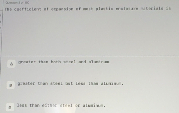 Solved: The coefficient of expansion of most plastic enclosure ...