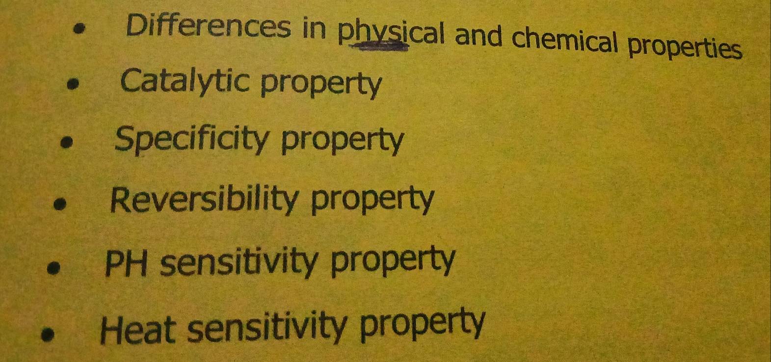 Résolu :Differences in physical and chemical properties Catalytic ...