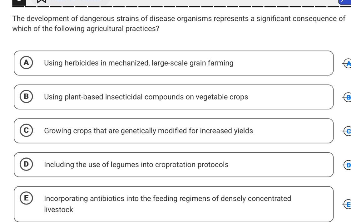 Solved: The development of dangerous strains of disease organisms ...
