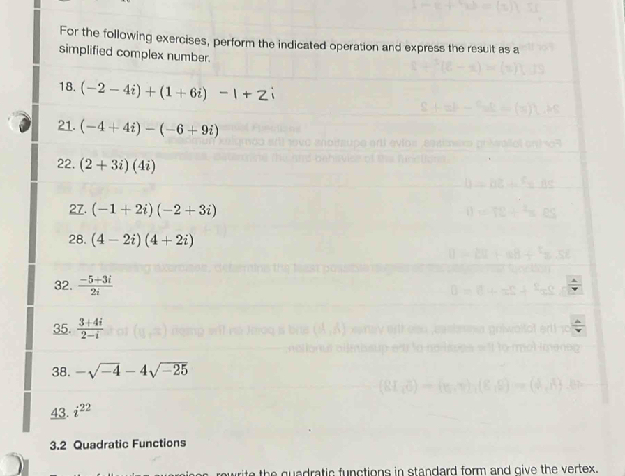 Solved: For the following exercises, perform the indicated operation ...